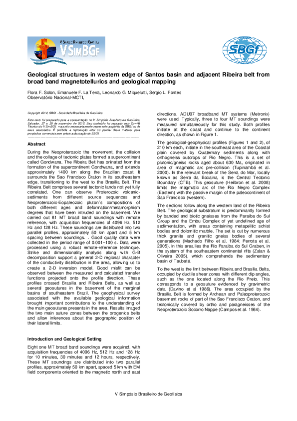 (PDF) Geological structures in western edge of Santos basin and ...