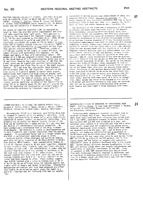 (PDF) COMPARISON OF MURINE ABSCESS AND TUMOR UPTAKE OF SMALL ...