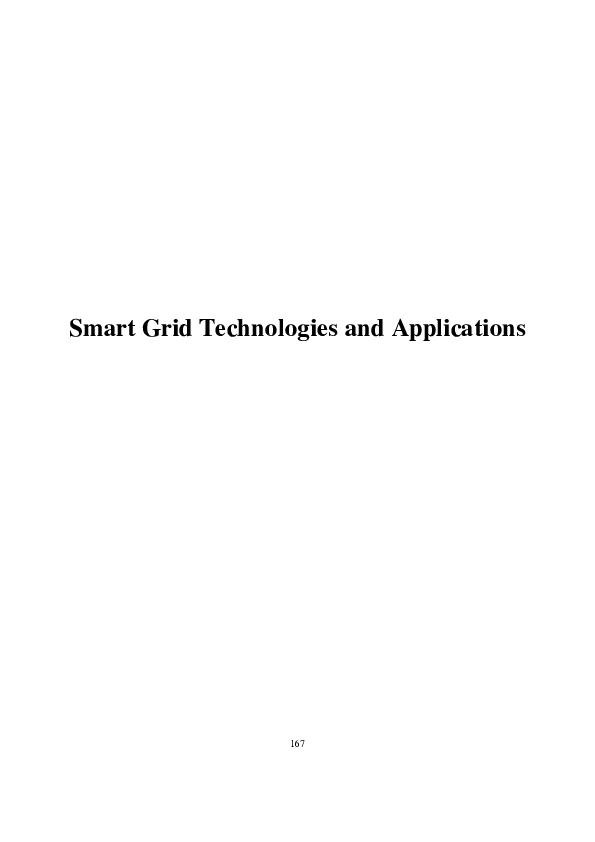 (PDF) Smart grid technologies and applications