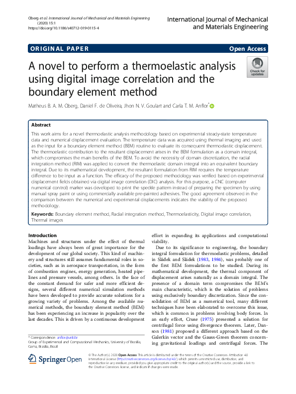 (PDF) A novel to perform a thermoelastic analysis using digital image correlation and the ...