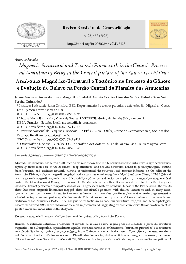 (PDF) Magnetic-Structural and Tectonic Framework in the Genesis Process ...