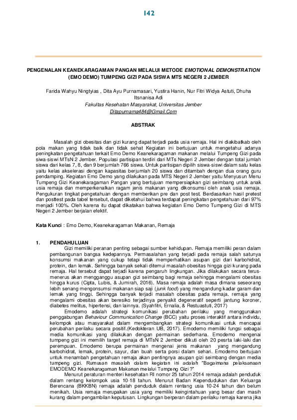 (PDF) Pengenalan Keanekaragaman Pangan Melalui Metode Emotional ...