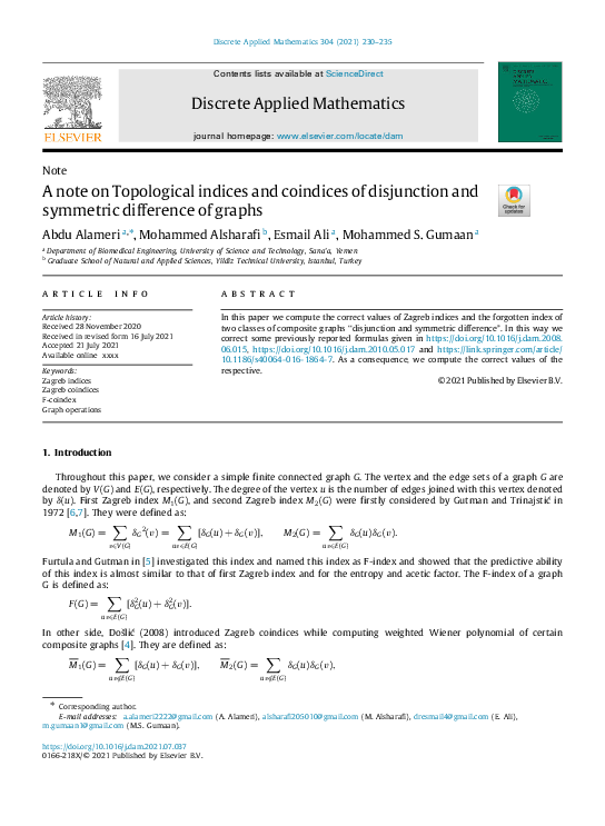 (PDF) Discrete Applied Mathematics