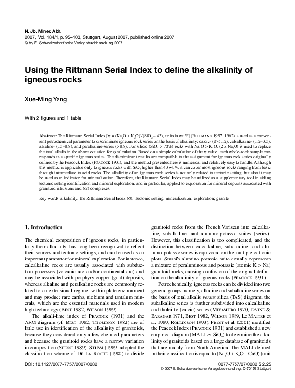 (PDF) Using the Rittmann Serial Index to define the alkalinity of ...