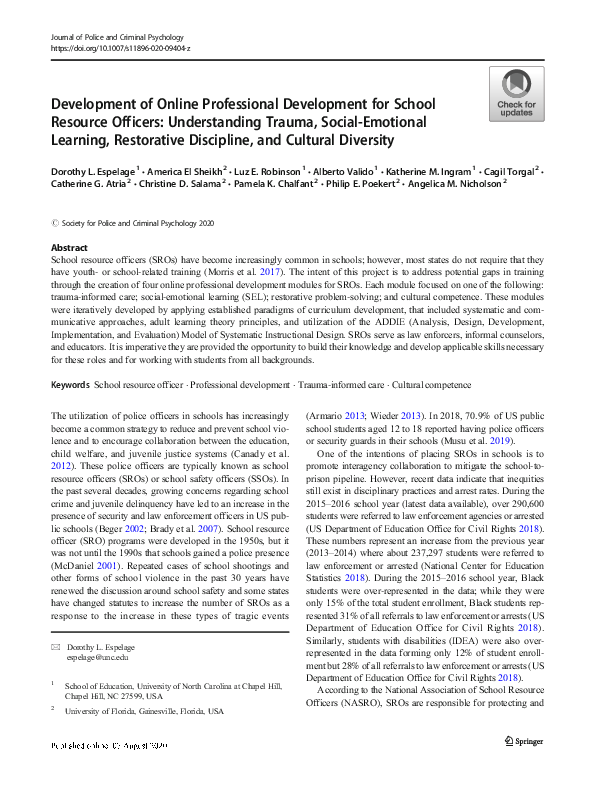 (PDF) Development of an Online Professional Development Module to Support Special Educators in ...