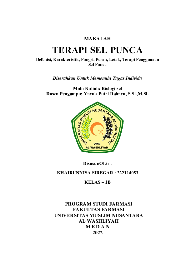 (DOC) TERAPI SEL PUNCA