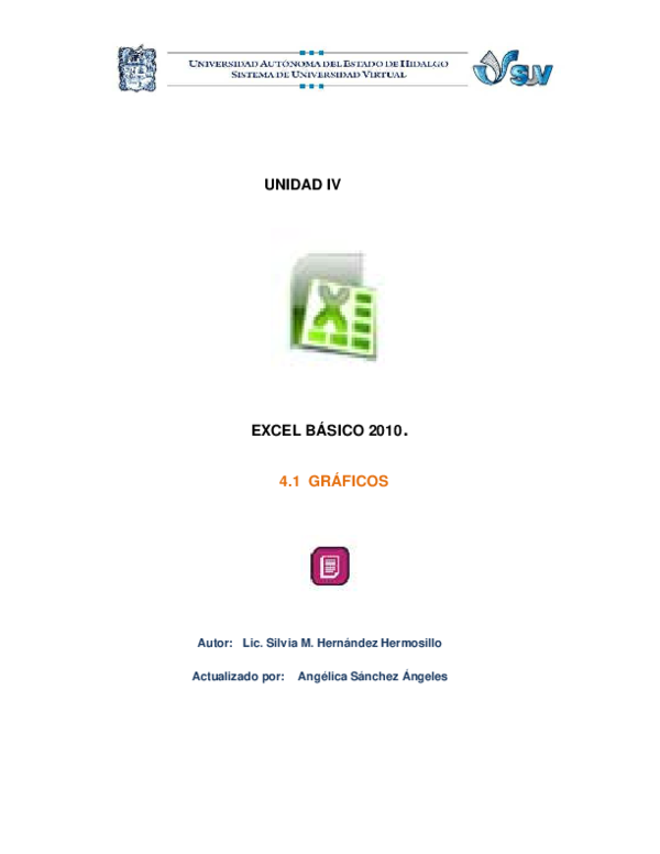 (PDF) Excel básico 2010 - gráficos
