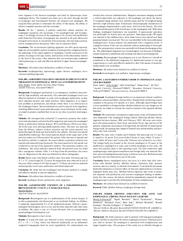 (PDF) PS01.092: Foker Growth Induction for Long Gap Esophageal Atresia ...