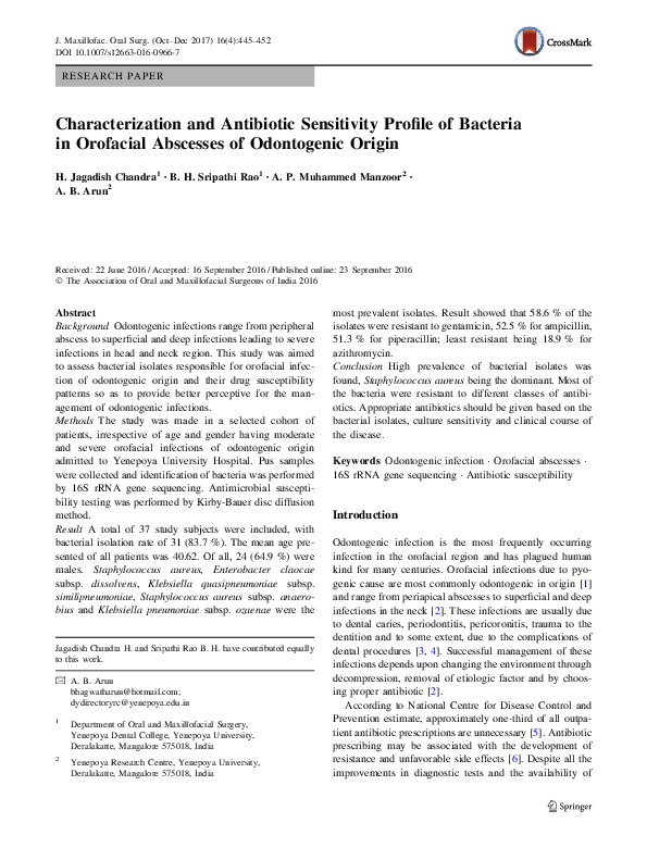 (PDF) Characterization and Antibiotic Sensitivity Profile of Bacteria ...