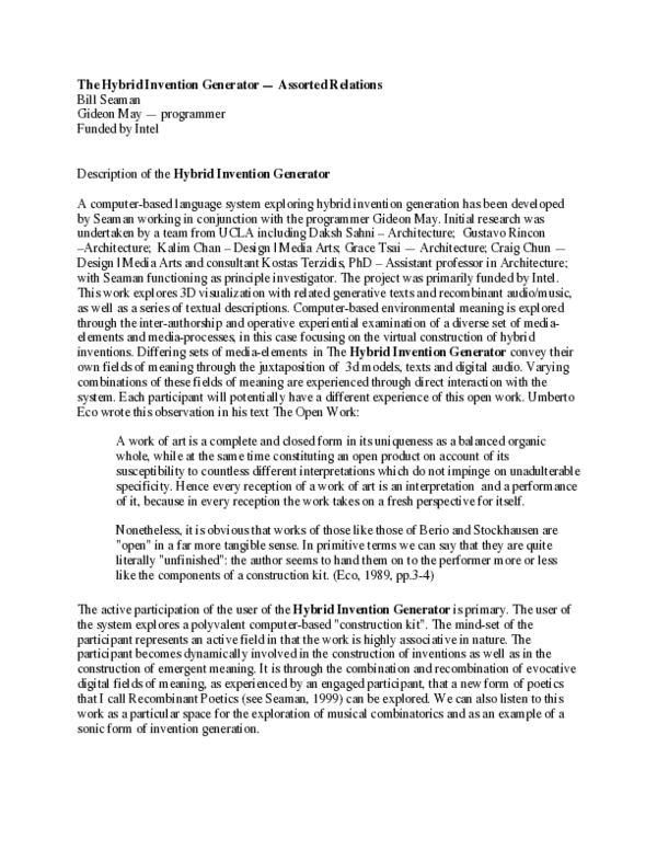 (PDF) The Hybrid Invention Generator