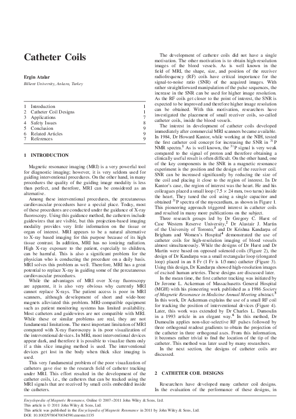 (PDF) Catheter Coils