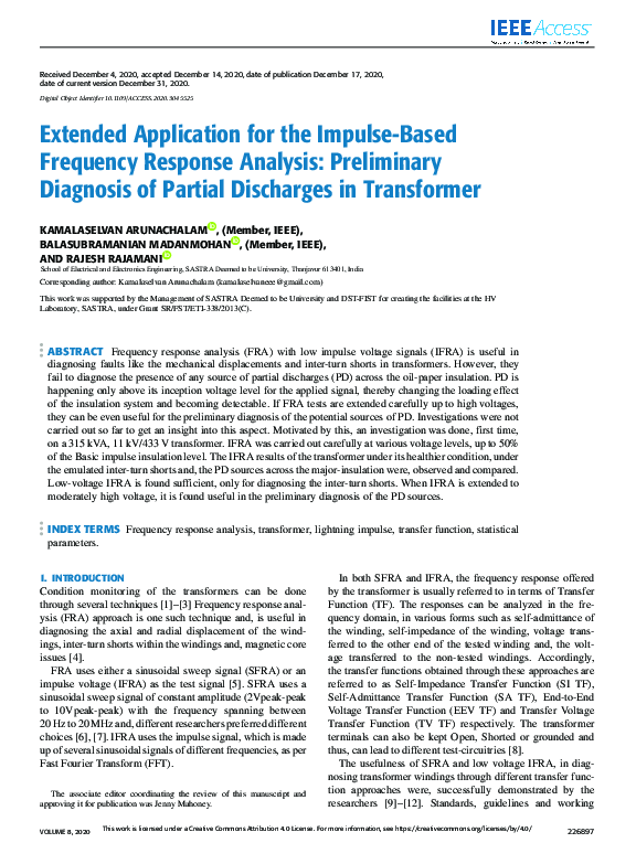 (PDF) Extended Application for the Impulse-Based Frequency Response ...