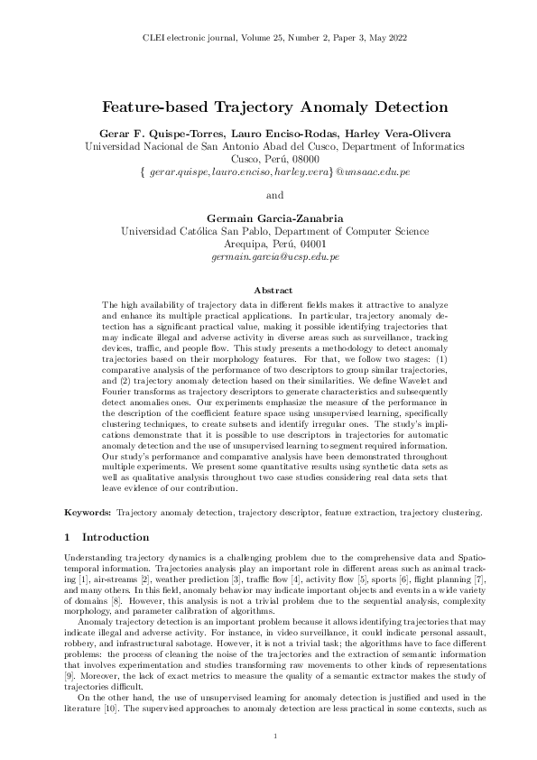 (PDF) Trajectory Anomaly Detection based on Similarity Analysis (PDF) Trajectory Anomaly Detection based on Similarity Analysis