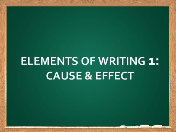 ELEMENTS OF WRITING