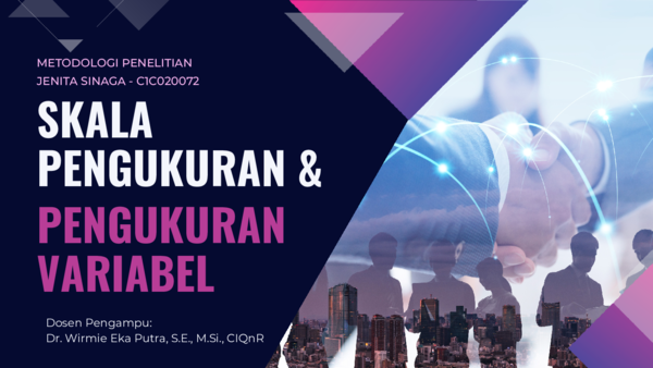 (PDF) PPT SKALA PENGUKURAN & PENGUKURAN VARIABEL