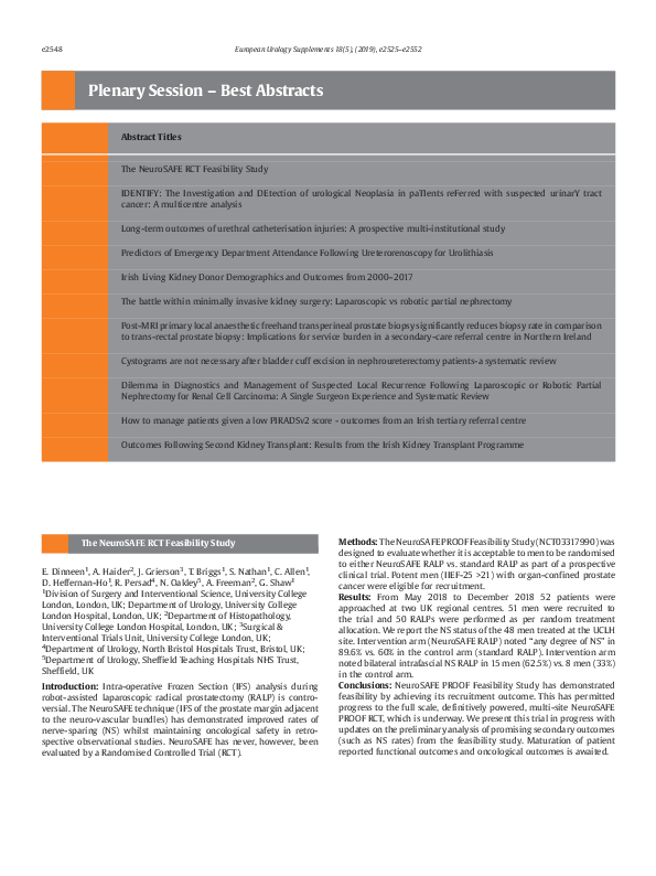 (PDF) The NeuroSAFE RCT Feasibility Study