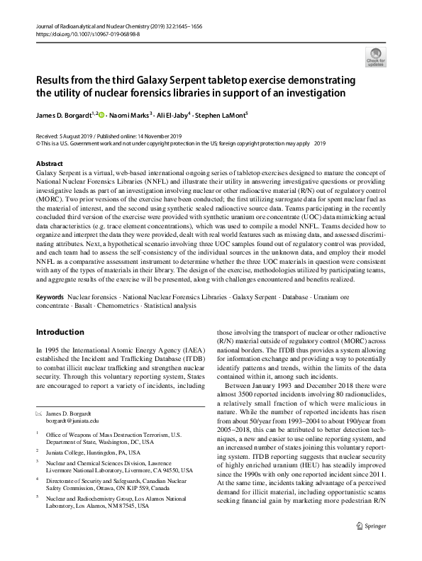 (PDF) Results from the second Galaxy Serpent web-based table top ...