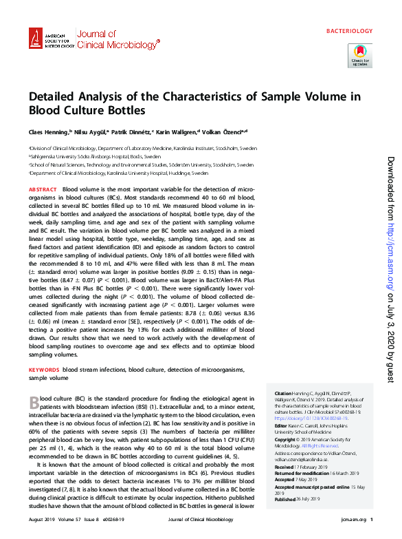 (PDF) Detailed Analysis of the Characteristics of Sample Volume in ...