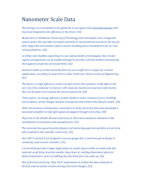 (PDF) Nanometer Scale Data | George Rajna - Academia.edu