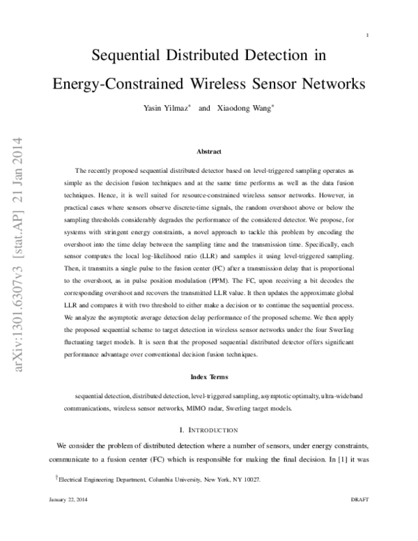 (PDF) Order-2 Asymptotically Optimal Decentralized Detection with Discrete-time Observations and ...