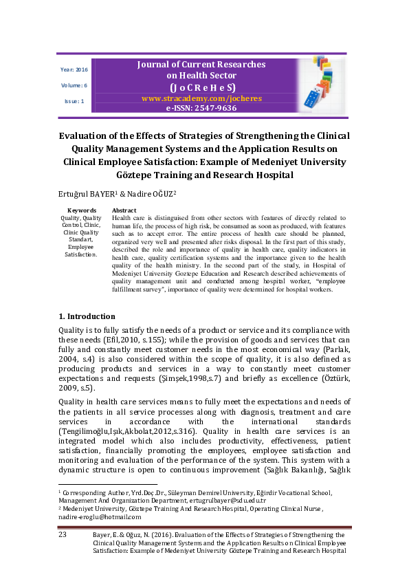 (PDF) Evaluation of the Effects of Strategies of Strengthening the ...