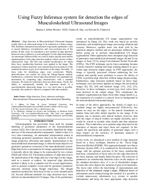 Pdf Using Fuzzy Inference System For Detection The Edges Of