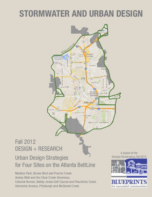 (PDF) Stormwater and Urban Design: Urban Design Strategies for Four ...