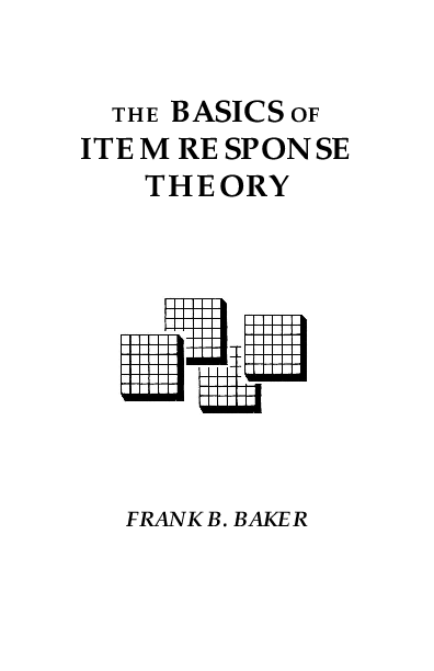 (PDF) Item response theory