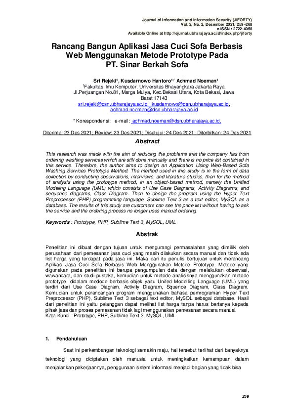(PDF) Rancang Bangun Aplikasi Jasa Cuci Sofa Berbasis Web Menggunakan Metode Prototype Pada PT ...