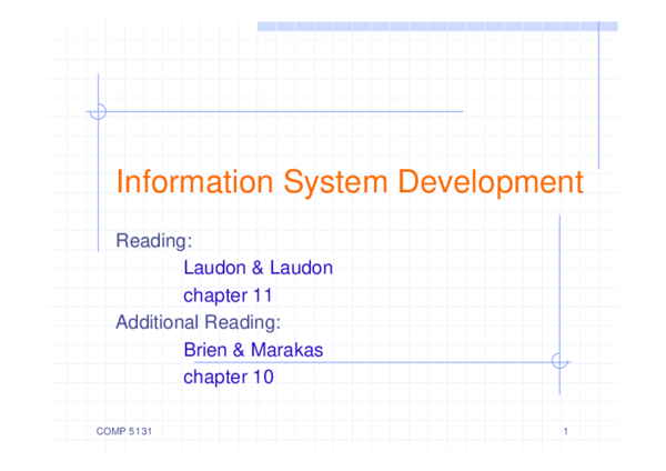 (PDF) Information System Development