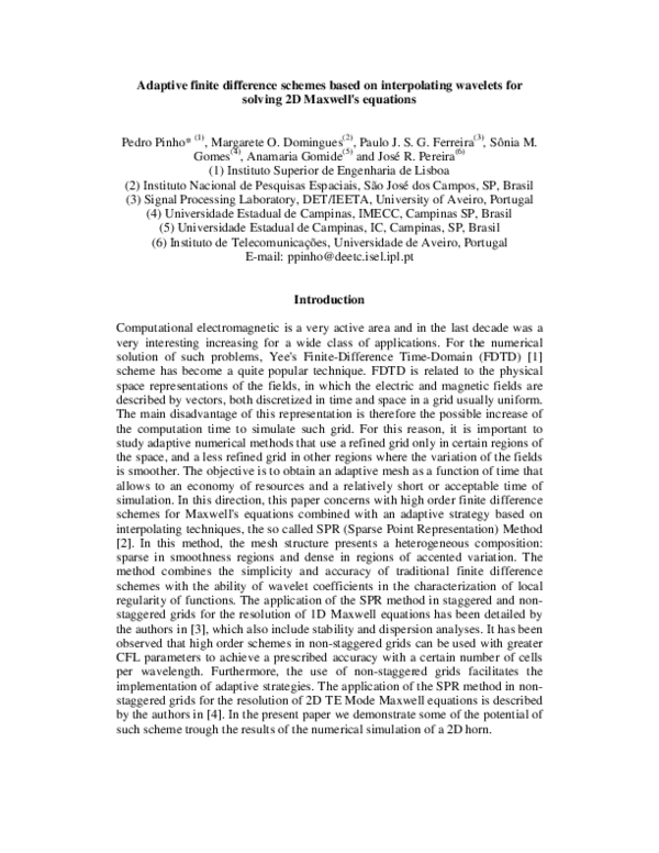 Pdf Adaptive Finite Difference Schemes Based On Interpolating