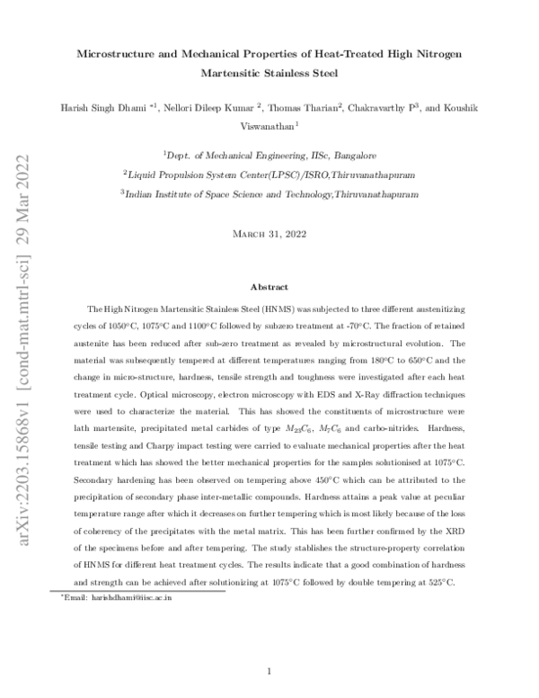 (PDF) Microstructural Characterization and Mechanical Property ...