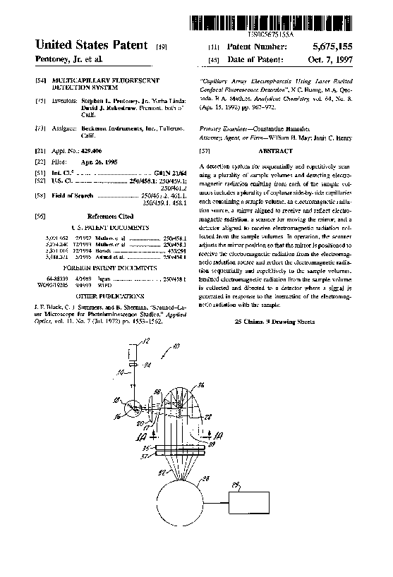(PDF) Capillary array electrophoresis using laser-excited confocal ...