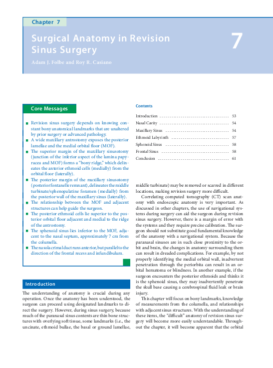 (PDF) Surgical Anatomy in Revision Sinus Surgery