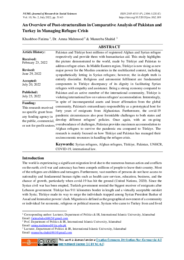 (PDF) An Overview of Post-structuralism in Comparative Analysis of ...