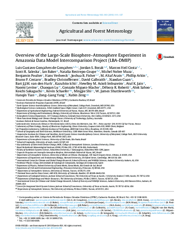 (PDF) Overview of the Large-Scale Biosphere–Atmosphere Experiment in ...