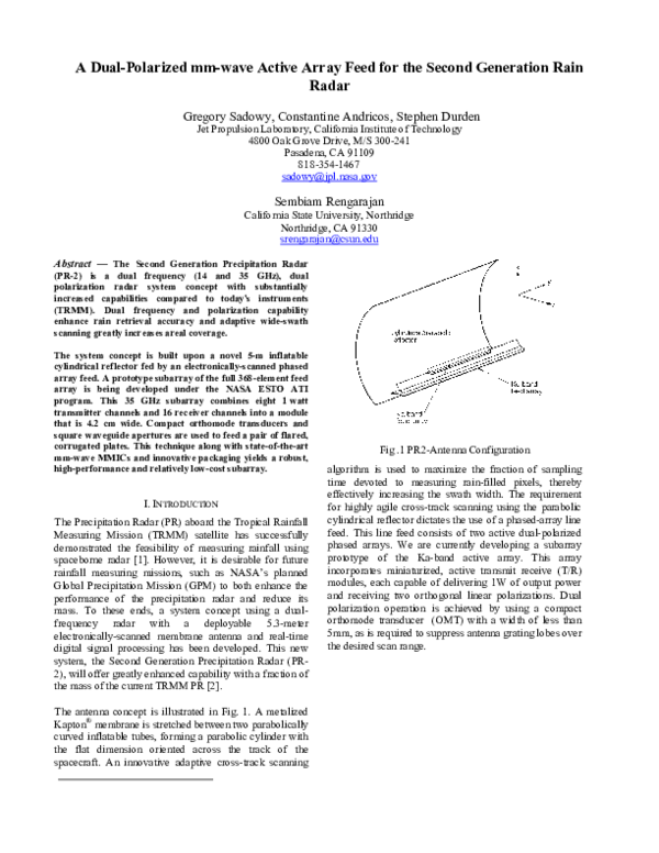 (PDF) Abstract — The Second Generation Precipitation Radar | Sembiam ...