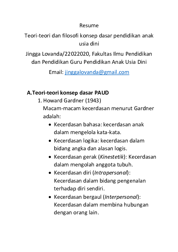 (PDF) Teori-teori dan filosofi konsep dasar pendidikan anak usia dini