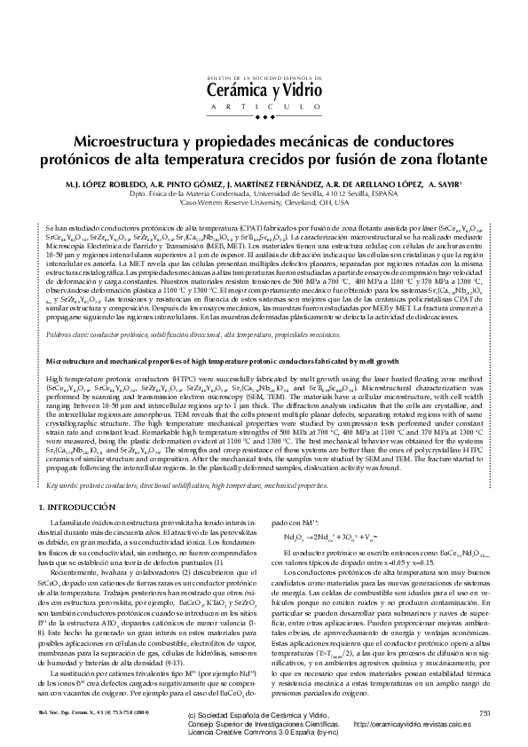 (PDF) Microstructure and mechanical properties of high temperature ...