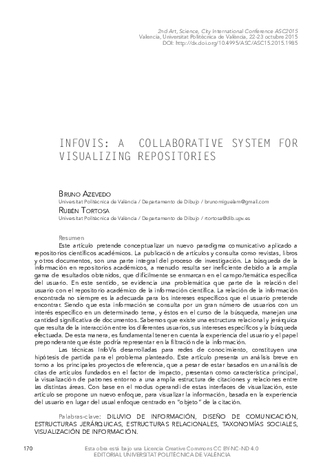(PDF) Infovis: A Collaborative System for Visualizing Repositories