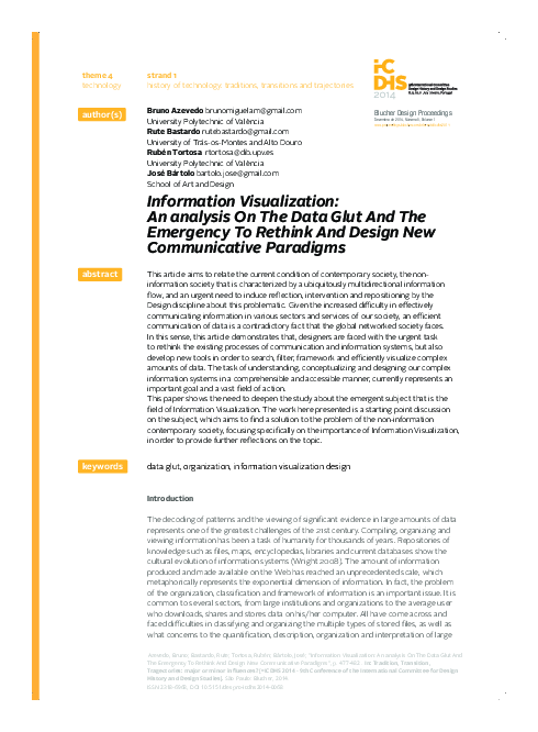 (PDF) Information Visualization: An analysis On The Data Glut And The ...
