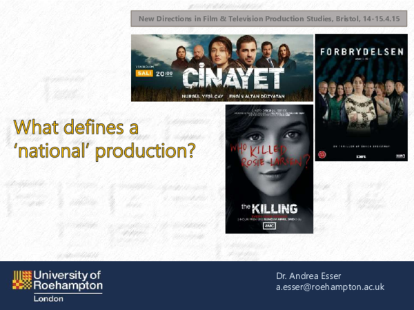 (PDF) What Defines a National Production