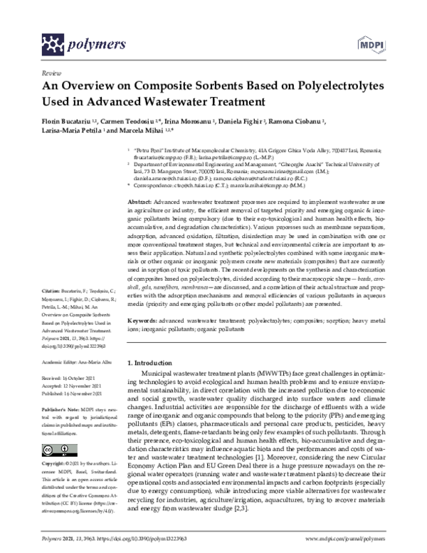 (PDF) An Overview on Composite Sorbents Based on Polyelectrolytes Used ...