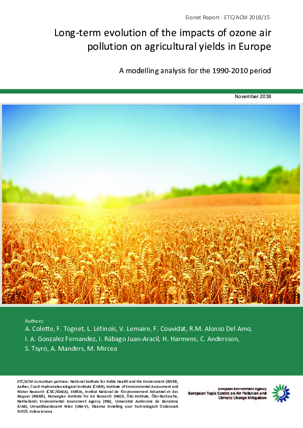 (PDF) A modelling analysis for the 1990-2010 period Long-term evolution ...