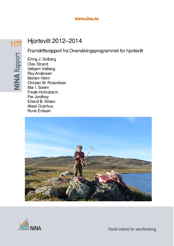 (PDF) Hjortevilt 2012–2014 : Framdriftsrapport fra ...