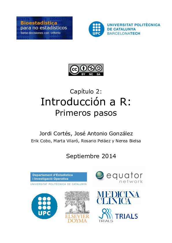 (PDF) Introducción a R: primeros pasos