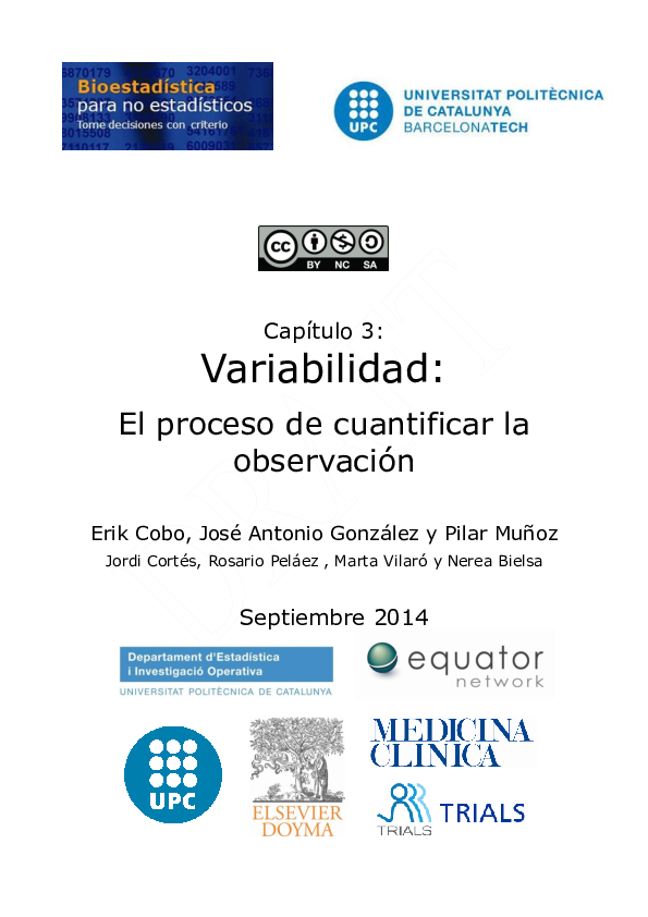 (PDF) Variabilidad: el proceso de cuantificar la observación