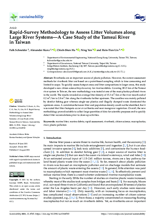 (PDF) Rapid-Survey Methodology to Assess Litter Volumes along Large ...