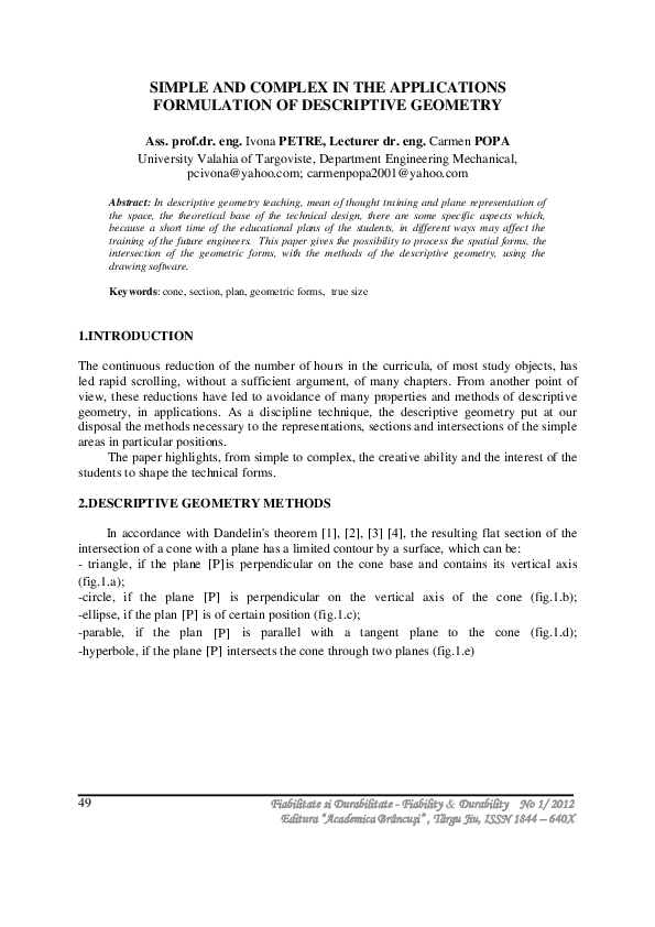 (PDF) Simple and Complex in the Applications