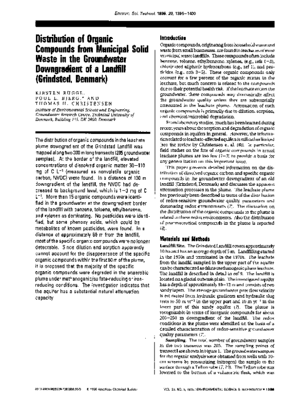 (PDF) Distribution of Organic Compounds from Municipal Solid Waste in ...